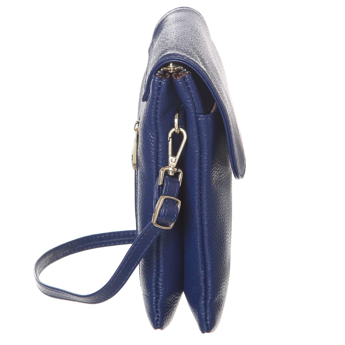 MINICAT Leather Small Crossbody Bags RFID Blocking Cell Phone Purse Wallet for Women(Blue)
