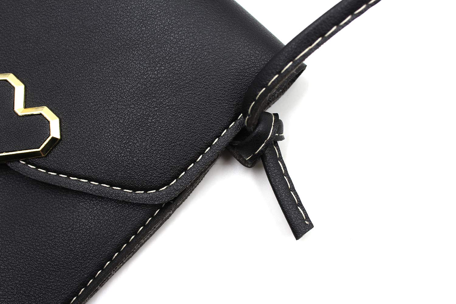 RARITYUS Multi-Layer Mini Crossbody Cell Phone Pouch Purse PU Leather Shoulder Bag with Touch Screen Window for Women Girls