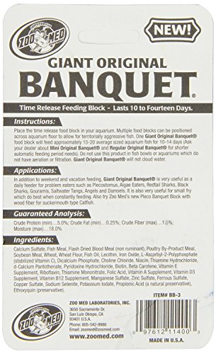 Zoo Med Laboratories AZMBB3 Giant Banquet Block Feeder, 2-Count