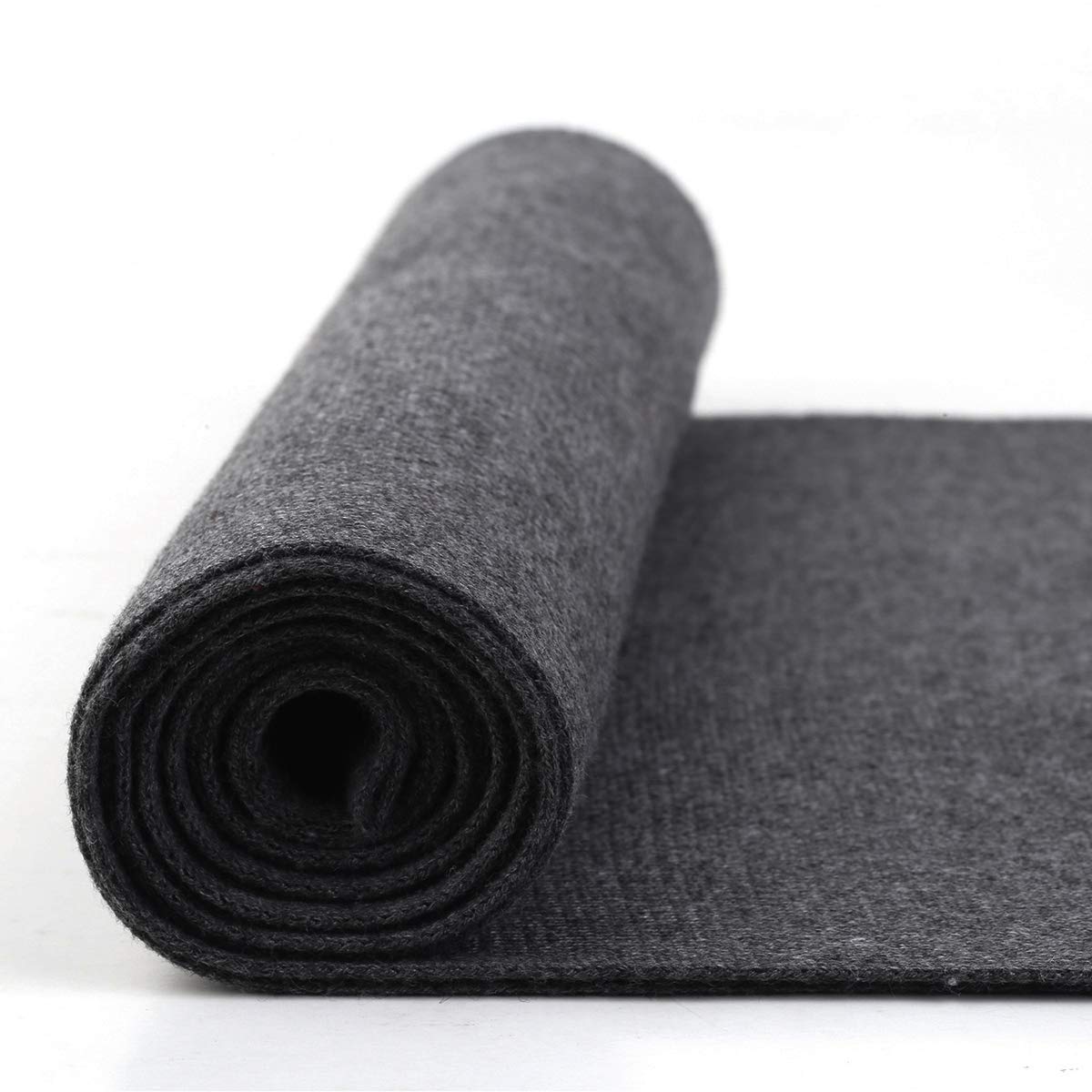 ChunCui Mens Long Thick Scarf Solid Color Soft Warm Cashmere Feel Fashion Scarf Black