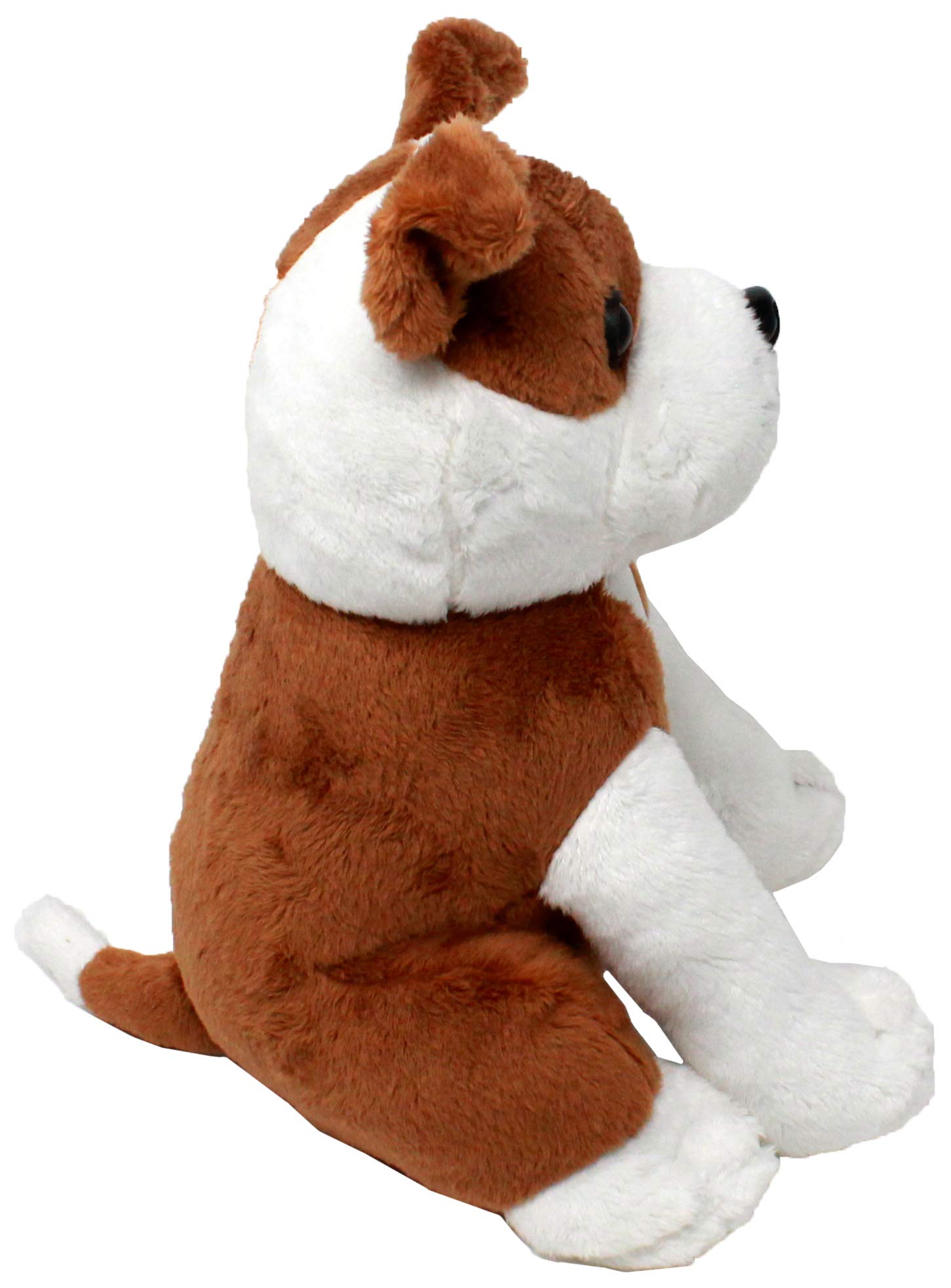 Shelter Pets 10" Brown & White Pitbull Plush - Tillman - Real-Life Adopted Staffordshire Terrier - Supports Animal Shelters
