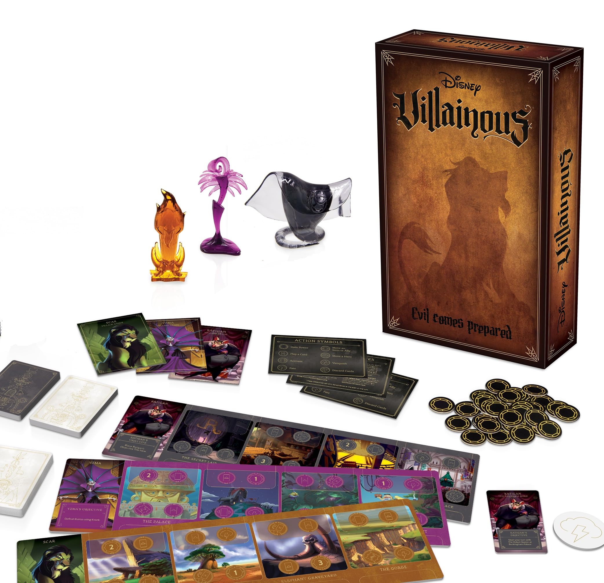 Ravensburger Disney Villainous: Evil Comes Prepared - Strategy Board Game for Ages 10 & Up | Stand-Alone & Expansion | 2019 Toty Game of The Year Award Winner, 2020 Finalist