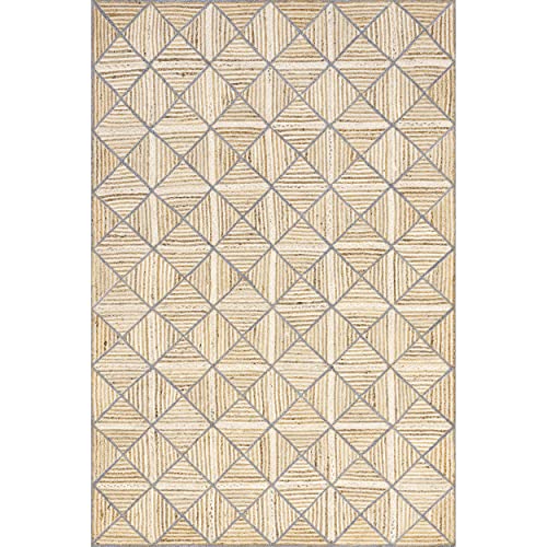 Rugs USA x Lauren Liess Marigold Vintage Tasseled Area Rug, 8' x 10', Brown