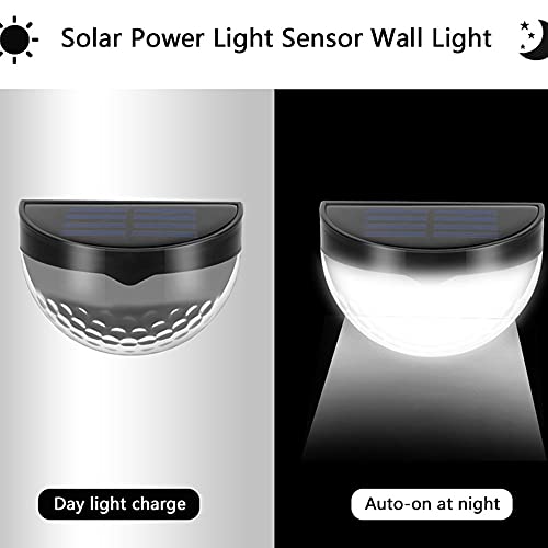 ZHUANYIYI 2 Pieces, Solar Step Lights, Courtyard Fence Stairs Landscape Lights, Home Garden Decoration Pavement Waterproof Lights, Light and Shadow Night Lights