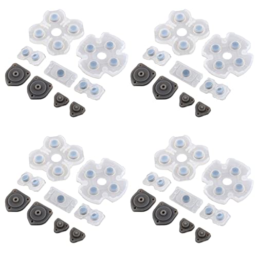 Onyehn 4 Set Silicone Conductive Rubber Pad Keypads for Sony Playstation 4 PS4 Controller for Dualshock 4 Buttons Repair Replacement Part