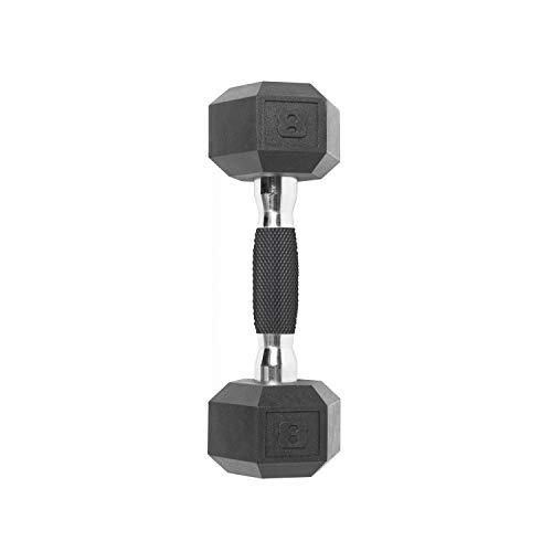 CAP Barbell Coated Dumbbell Weights with Padded Grip, 25-Pound