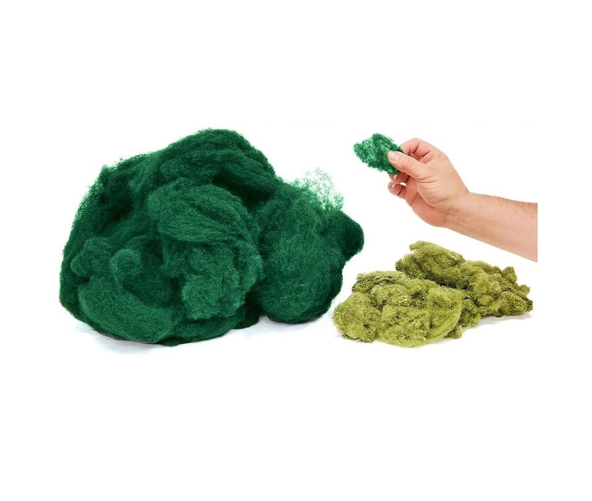 Micro-Mark Green Poly Fiber ā 12 oz for Model Scenery, Landscaping, and Diorama Detailing