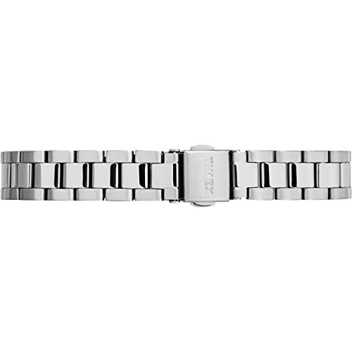 Timex Women's TW2R23700 Easy Reader 30mm Silver-Tone/White Stainless Steel Bracelet Watch