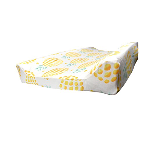 Tongina Reusable Diaper Change Table Pad Covers, Pineapple, as described