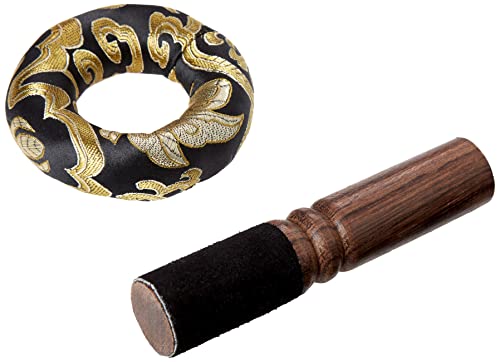 SHOP SIMPLY PERFECT Tibetan Singing Bowl Set with Wooden Mallet Striker and Plush Cushion, Support Meditation, Mindfulness, and Holistic Healing, Help Restore Gratitude and Relaxation