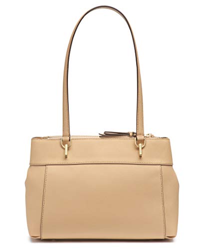 Calvin Klein Hayden Saffiano Leather Triple Compartment Shoulder Bag Satchel, RYE