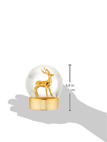 Lenox Holidays Reindeer Golden Snowglobe, Gold
