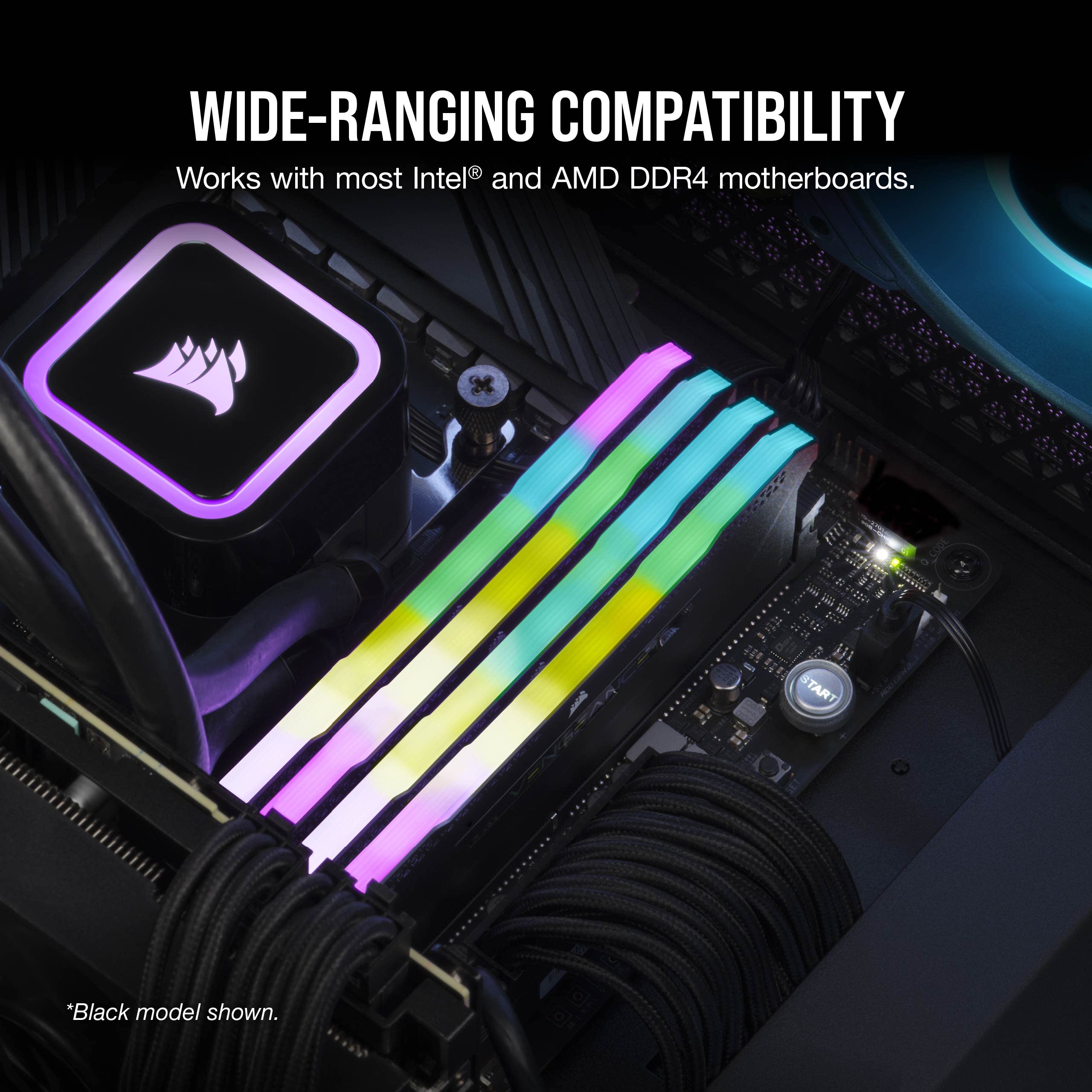 Corsair Vengeance RGB PRO SL Series DDR4 Light Enhancement Kit (Contains No Physical Memory, Dynamic Ten-Zone RGB Lighting, Wide Compatibility with Most Intel® and AMD DDR4 Motherboards) White