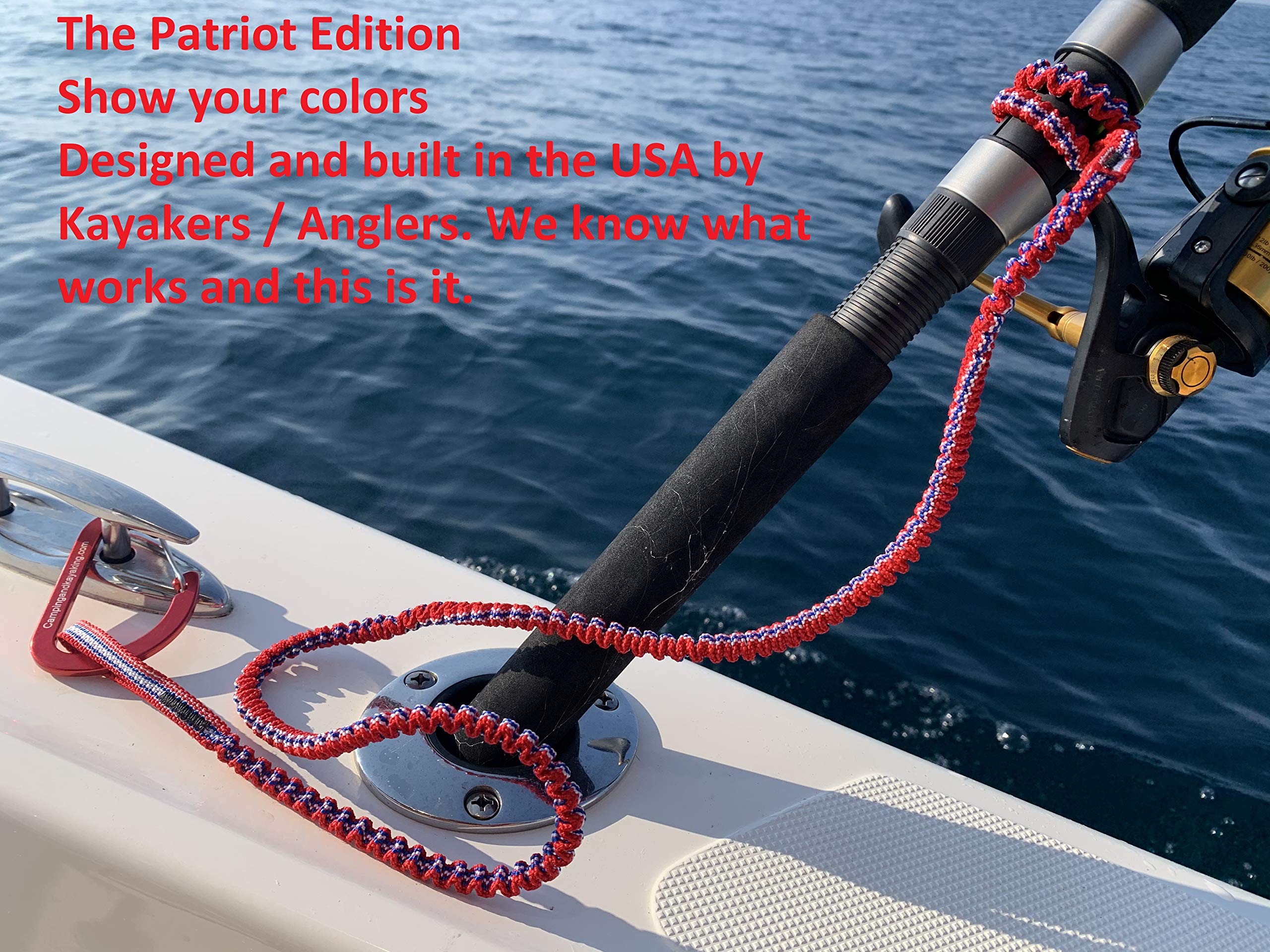 Cinch-Lock Pro Paddle Leash - Rod Leash. The latest in gear attachment technology, Cinch-Lock Webbing. Grips like a Python. Made in the USA, Serious Gear for the Serious Kayaker 2pk, just 6.50 each