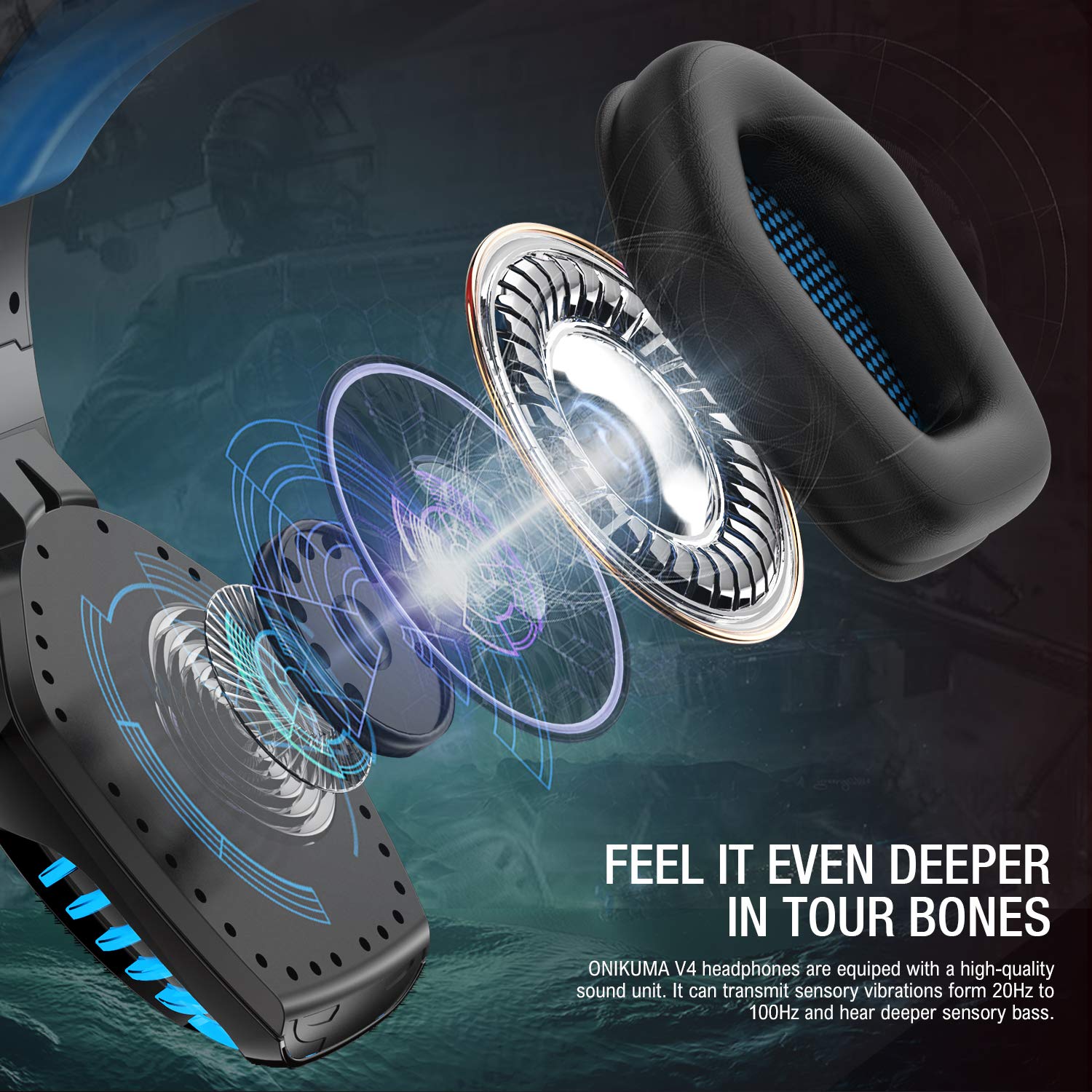 CLEVO Gaming Headset, PC PS4 Headphone with Microphone Stereo Sound - Noise Cancelling Over-Ear Headphones with Mic 3.5mm Jack Volume Control LED Light