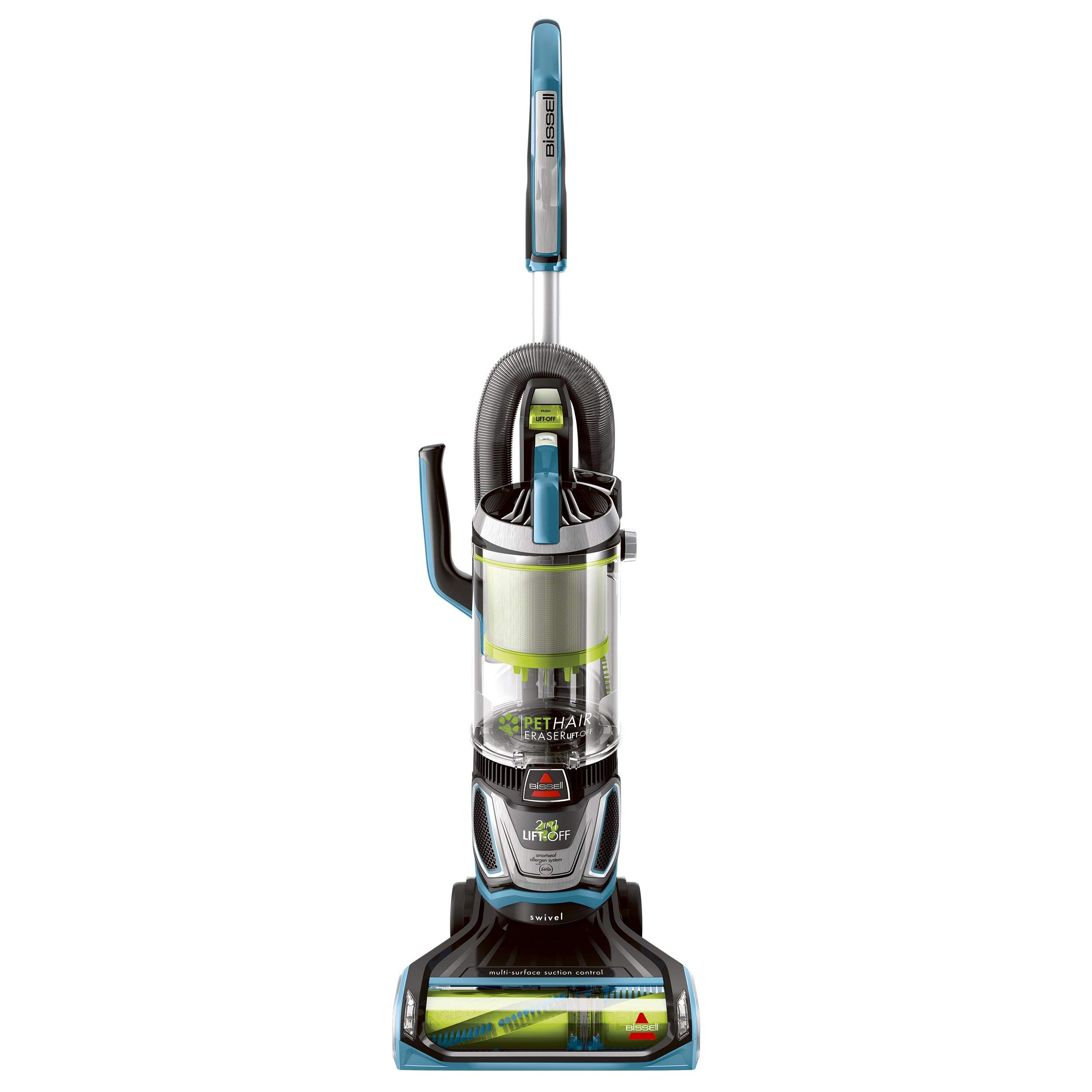 Bissell Pet Hair Eraser Lift Off Bagless Upright Vacuum, Blue (Renewed)