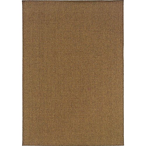 Oriental Weavers 2160N Karavia Area Rug, 3-Feet 7-Inch by 5-Feet 6-Inch, Tan