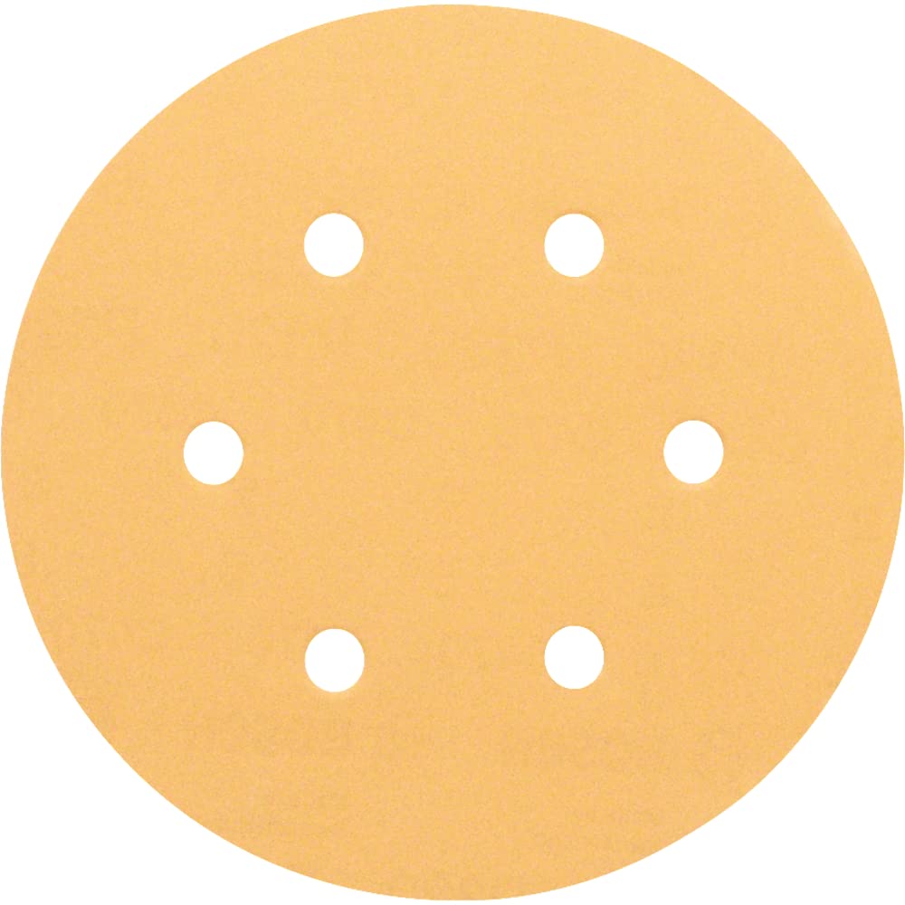 Bosch 2608605092 C470 Sanding Discs for Wood-Paint, Velcro Type, 6 Hole, P320 Grit, 150mm, Blue, Pack of 5