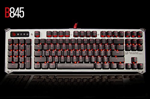 BLOODY B845 Light Strike (LK) Optical Mechanical Gaming Keyboard – RGB LED Backlit – LK Blue Switch – Left Handed Keyboard