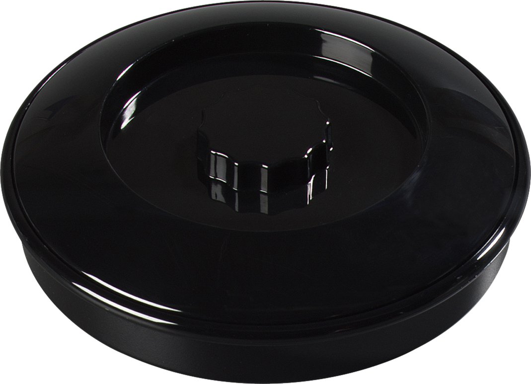 Carlisle FoodService Products 047503 Stackable Tortilla Server with Lid, 7-1/4" / 2", Black (Pack of 24)