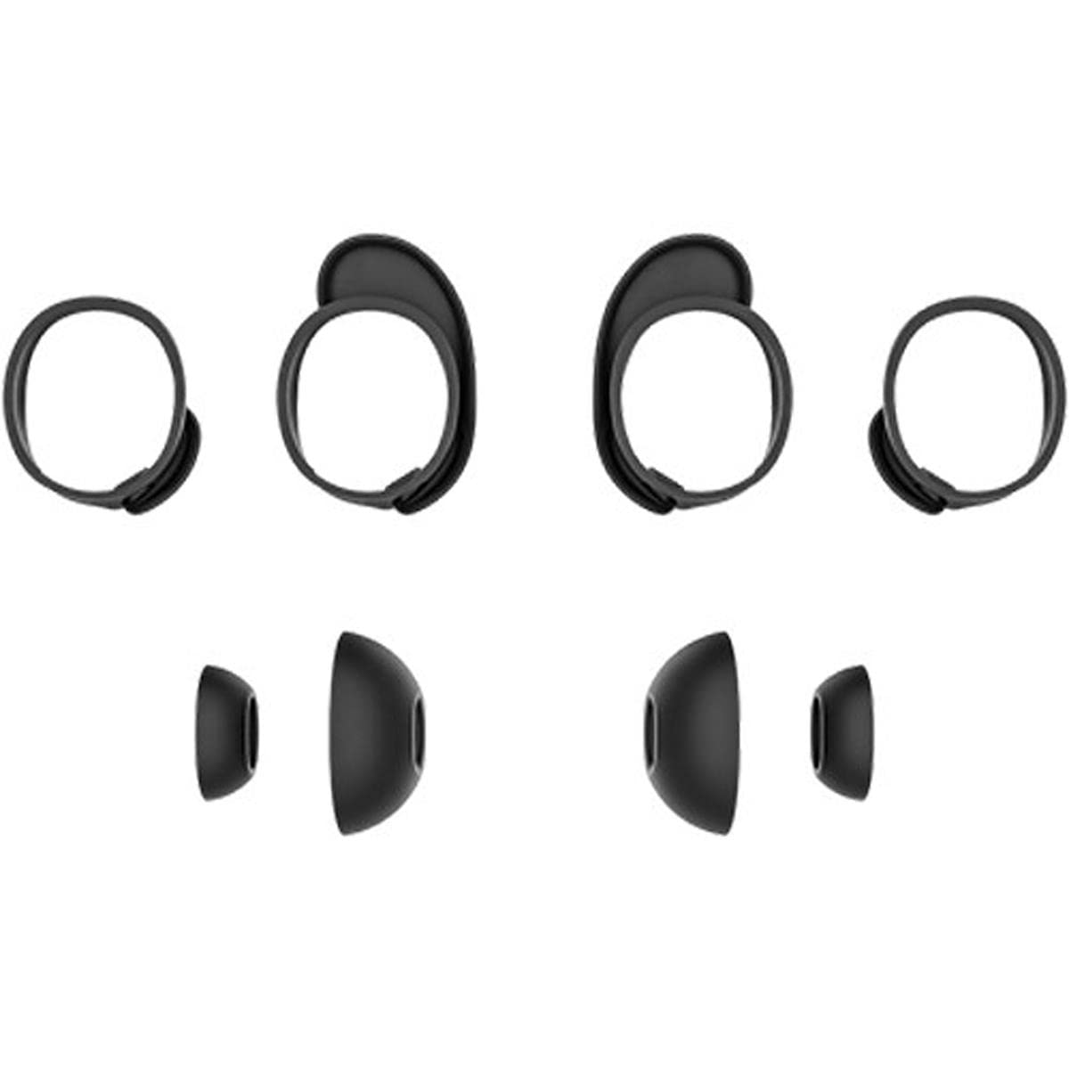 Bose QuietComfort Ultra True Wireless Bluetooth Adjustable Noise Cancelling Earbuds, Spatial Audio, Up to 6 Hours of Play Time, Black Bundle with Alternate Sizing Kit