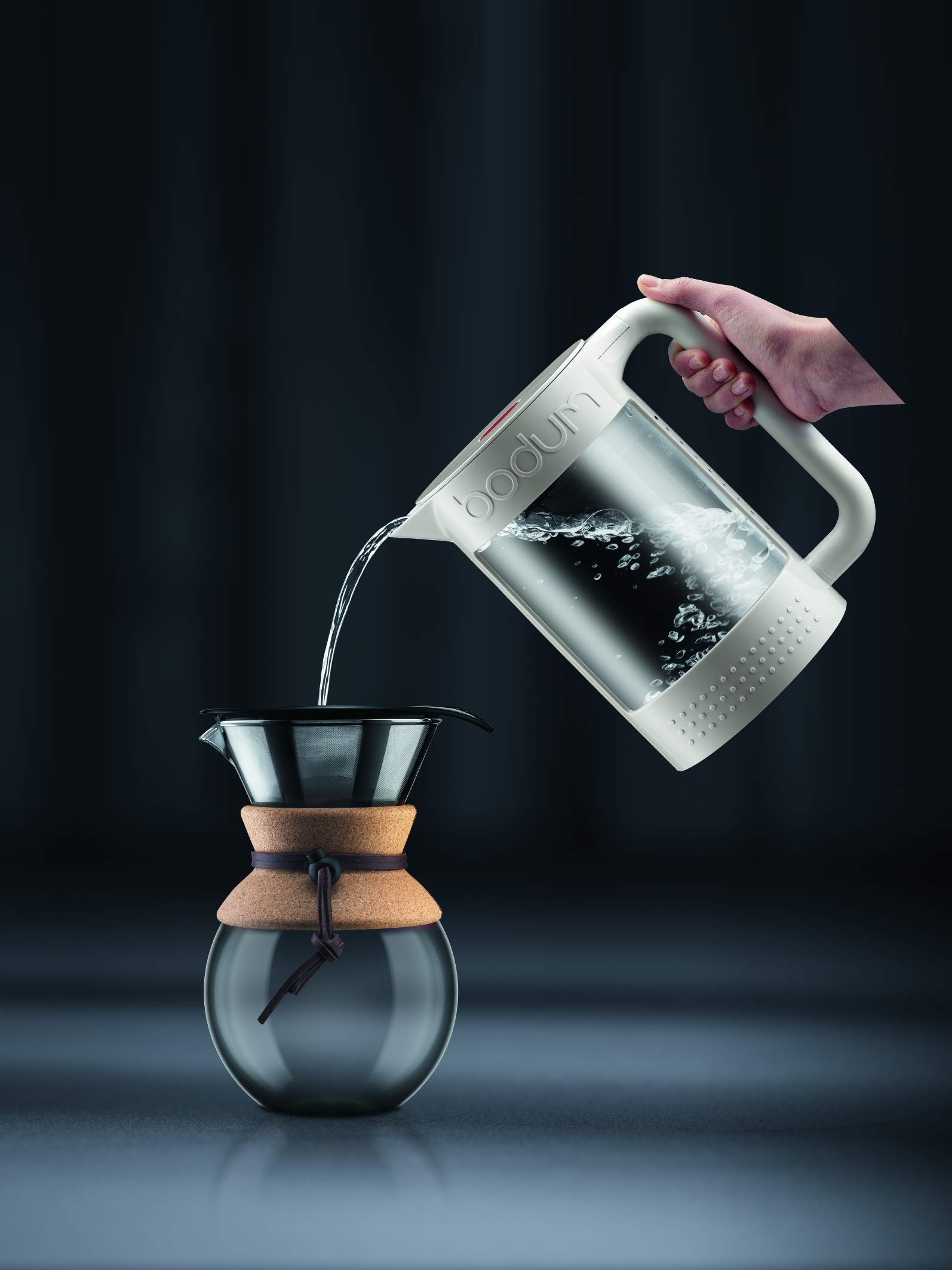 Bodum Pour Over Coffee Maker Bundle with Electric Gooseneck Kettle (27oz)