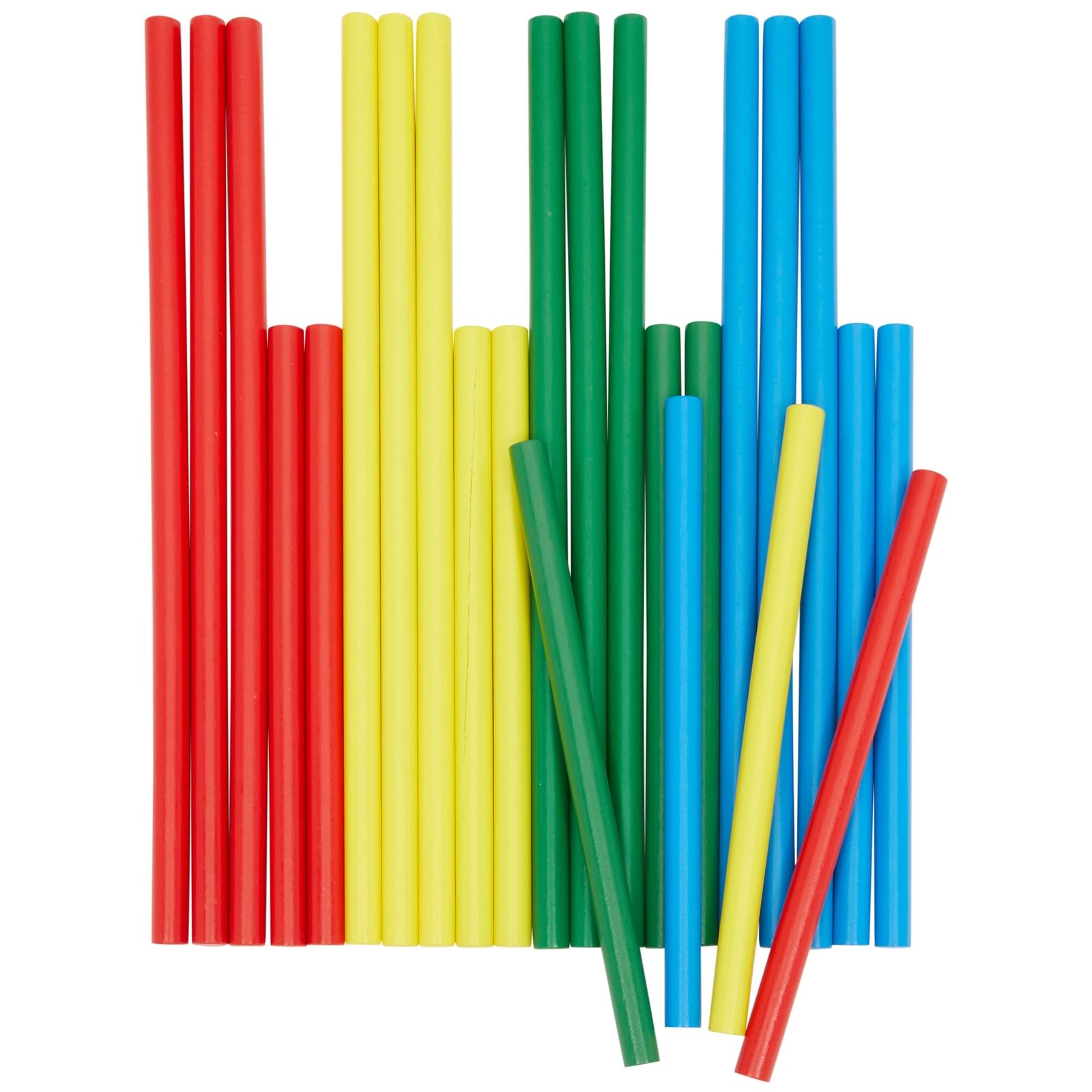 Rhythm Lummi Sticks for Kids, Toddler Music Toys, 11.75 in, 7.9 in (24 Pieces)