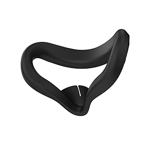 DERCLIVE Silicone Face Cover Sweatproof Washable Pad Cushion Compatible with Oculus Quest 2 VR Headset