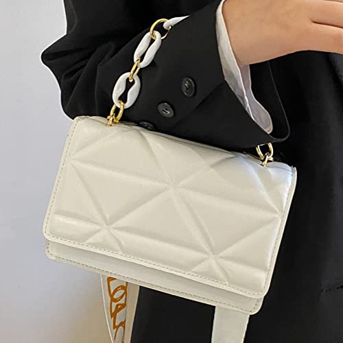 Cn Flap Unrarm Bags th Strap, Women Small Sqre Bag, Fashion Simple Solid Color Shoulr Bag for Vation