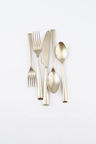 Cambridge Silversmiths Gilda Champagne Satin 20-Piece Flatware Set, Service for 4