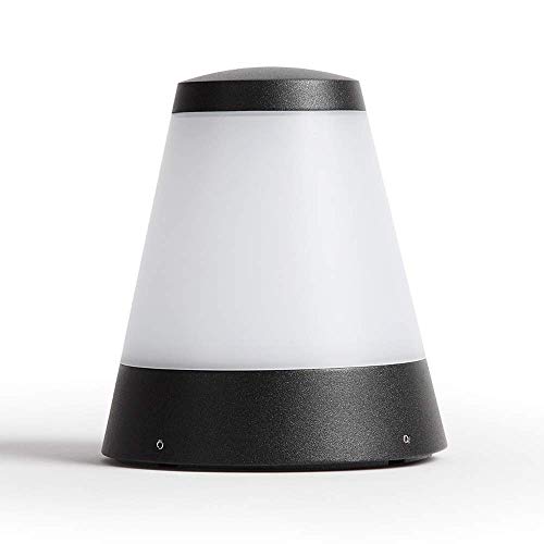 ZZYJYALG European Anti-Rust Aluminum Metal PC Post Lights Triangle Modern LED Grey Outdoor Waterproof Pillar Lights Landscape Lawn Garden Villa Home Lighting Column Lights