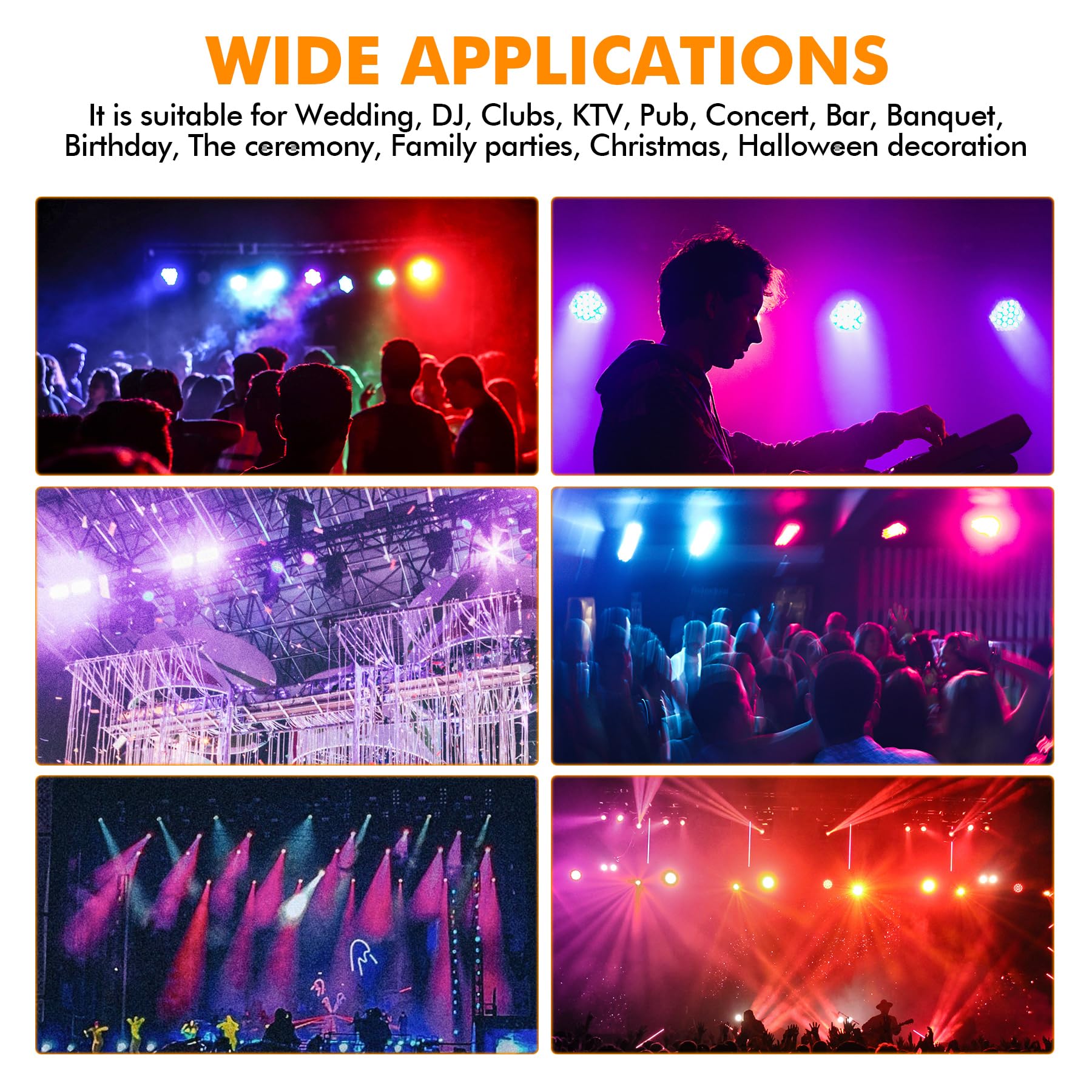 Ridgeyard 230w 7R 8 Prism DMX 512 Moving Head Zoom Light 16CH Beam Wash Spot GOBO Light DJ Disco Club Party Wedding Stage Christmas (2PCS)