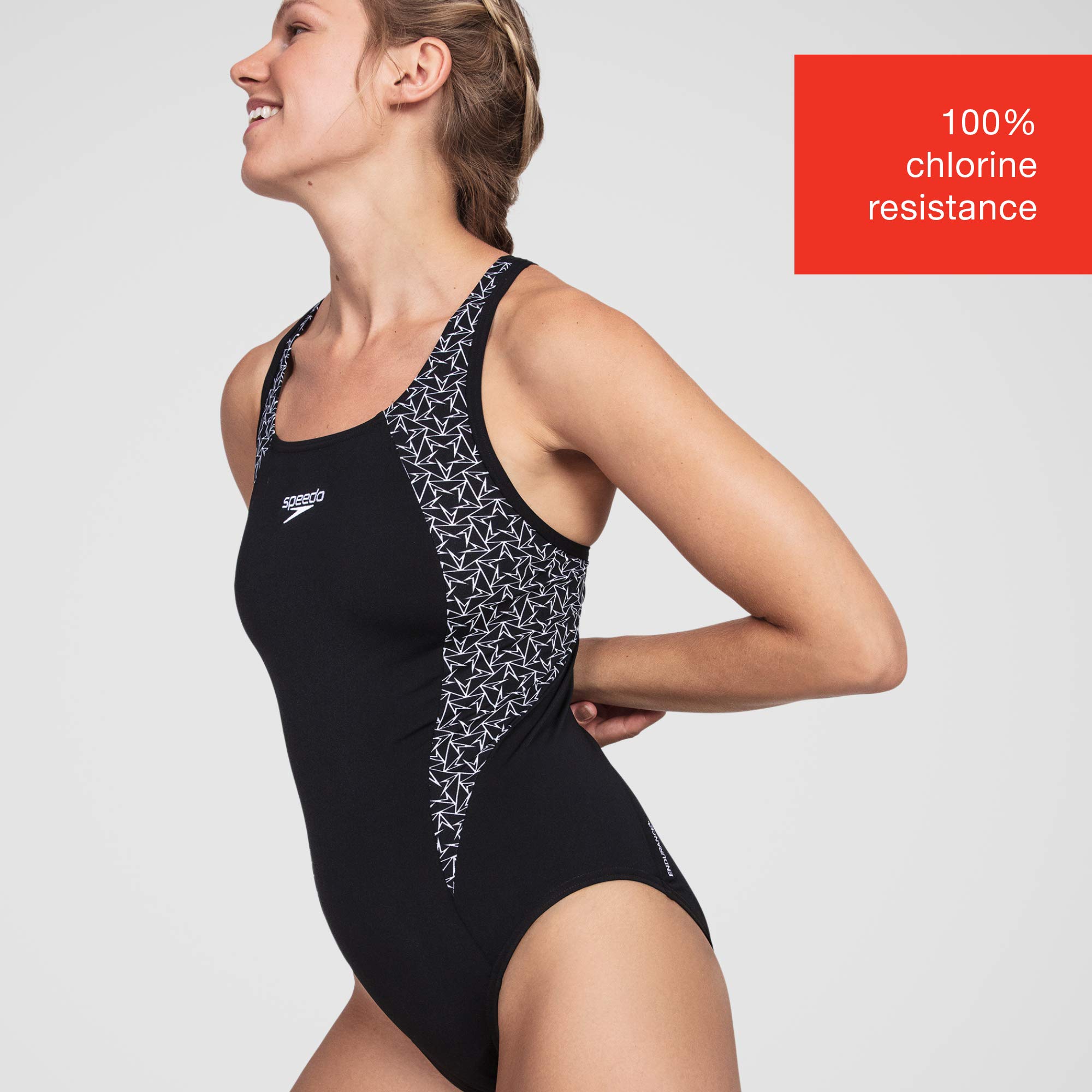 BoomStar Splice Flyback Swimsuit Black/Pink US 30