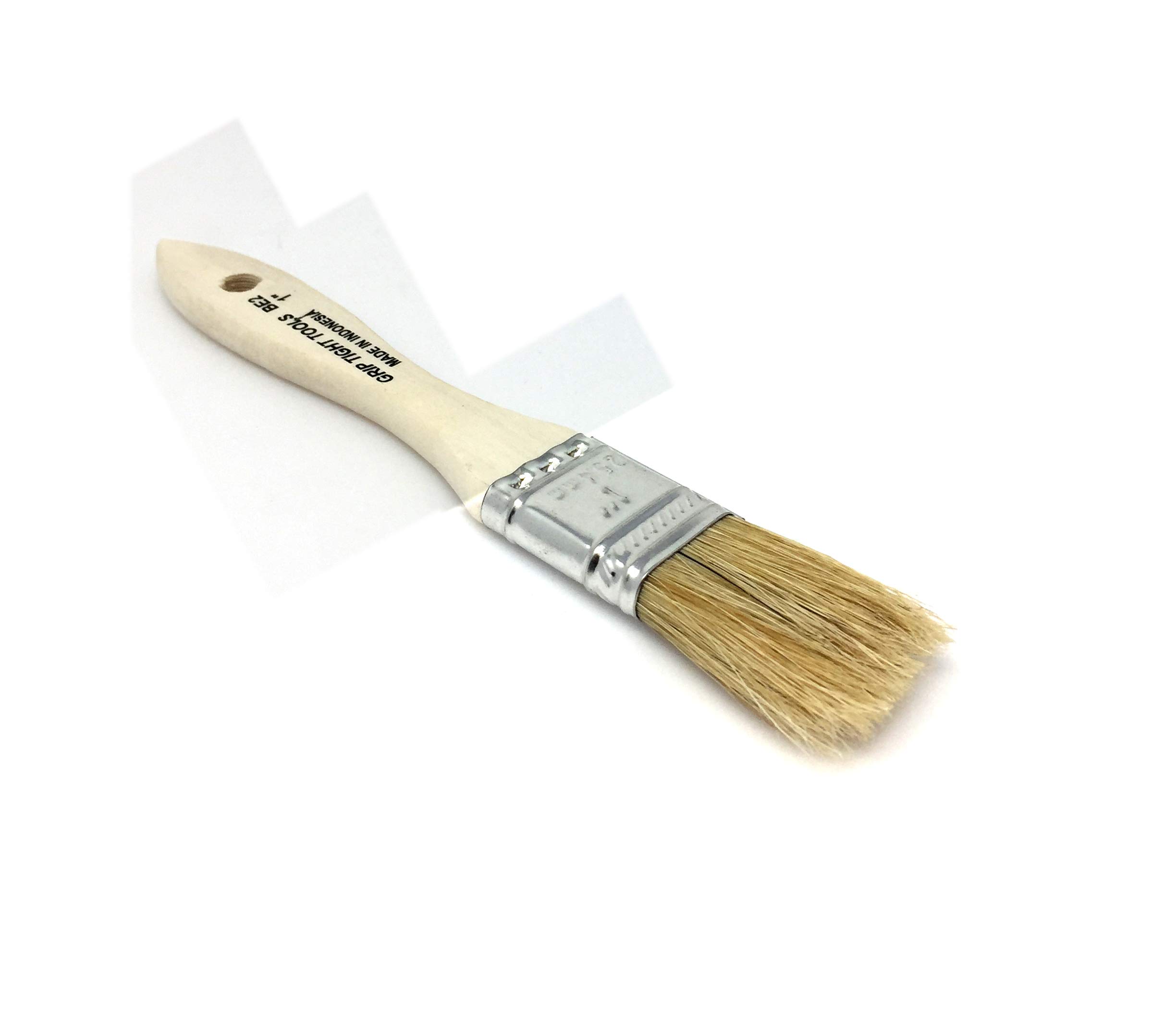 Grip Tight Tools BE2 Flat Chip Brush for All Paints, 1-Inch