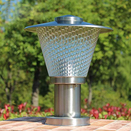 ZZYJYALG Outdoor Waterproof Column Lamp Modern Minimalist Creative Stainless Steel Anti-Rust Lighting E27 Pillar Light Home Garden Corridor Wall Courtyard Decoration Post Lamp