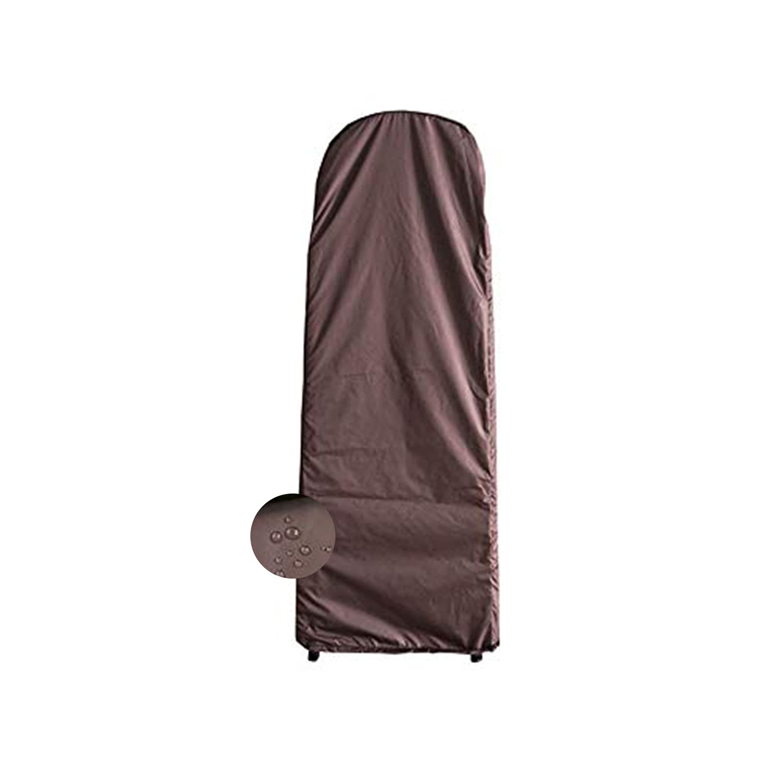 KUAIE Covers for Garden Furniture Folding Ladder Protective Cover Wwaterproof and Dustproof with Drawstring Garden Ladder Cover (Color : Brown, Size : 50x195x6.5cm)