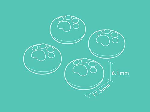Silicone Cute Thumb Grip Caps Cover Ergonomic Joystick Caps Analog Thumb Stick Caps for Nintendo Switch NS Joy Con/Switch Lite Controller Brown