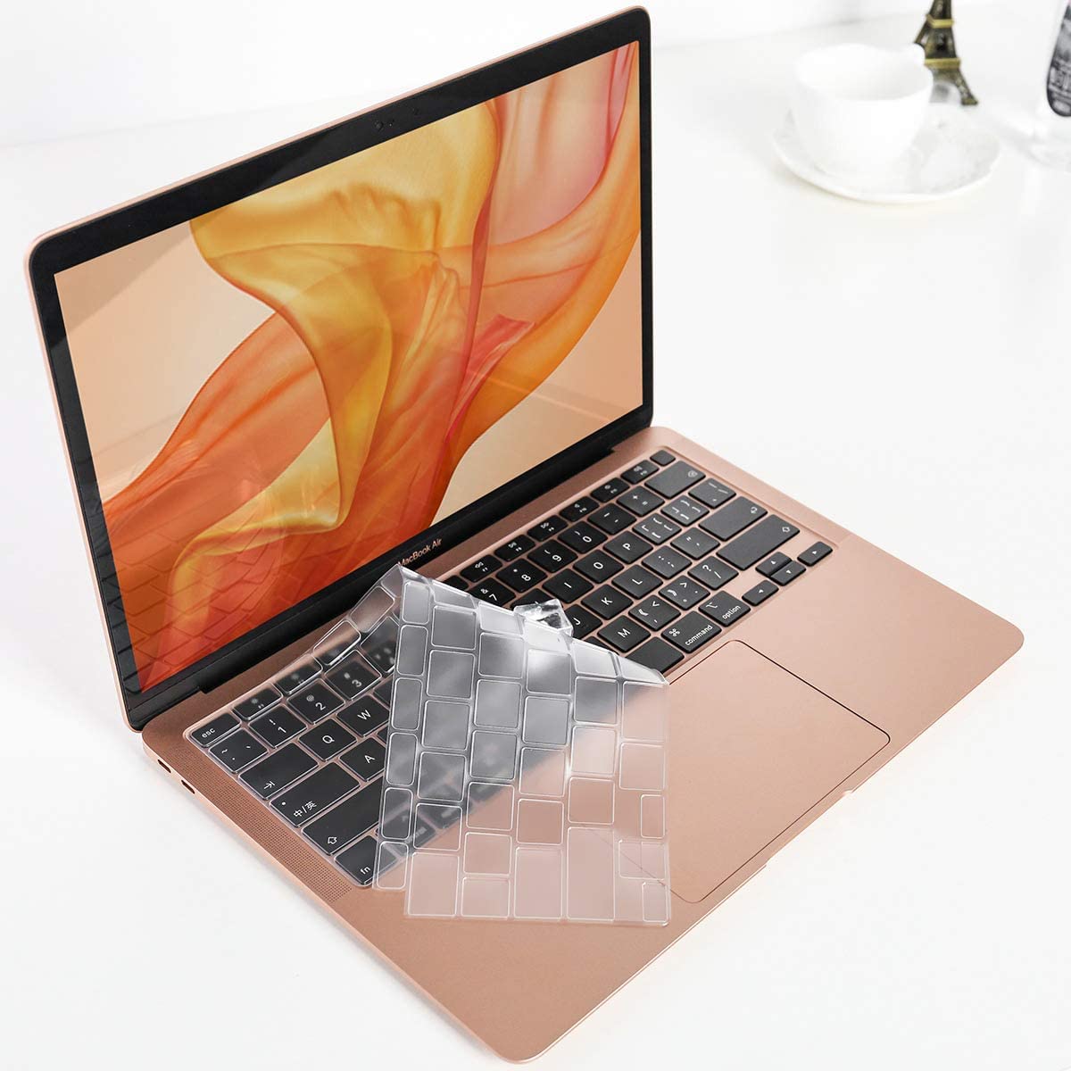 CaseBuy Premium Ultra Thin Keyboard Cover for MacBook Air 13 inch 2021 2020 Model A2179 A2337 M1 Chip, MacBook Air 13 inch Accessories, 13" MacBook Air M1 TPU Protective Skin