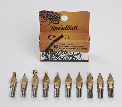 Speedball 30710 10 Pen Nib Assorted Set