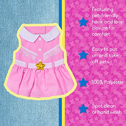 Doggy Parton Pink Cowgirl Collared Dress for Pets - XX-Large
