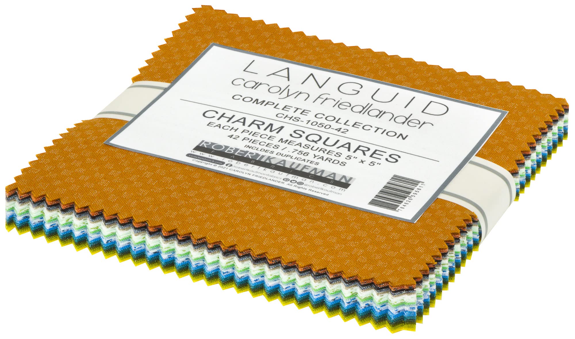 Carolyn Friedlander Languid Charm Square 42 5-inch Squares Charm Pack Robert Kaufman CHS-1050-42
