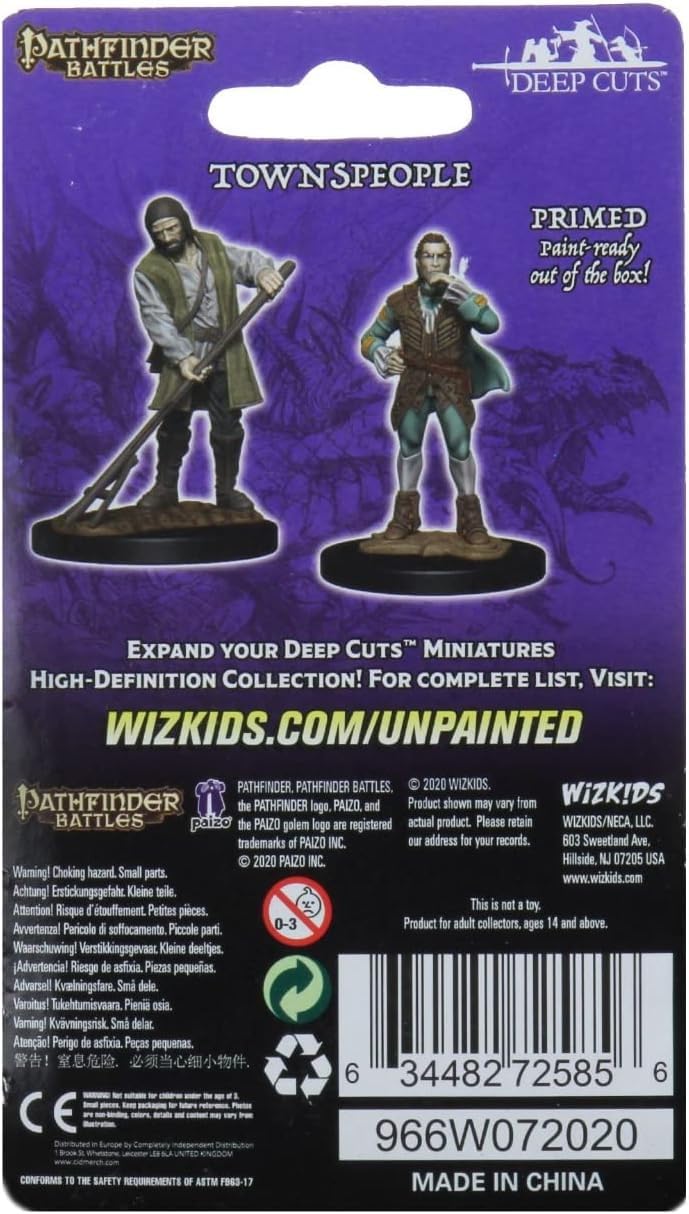 Pathfinder Deep Cuts Unpainted Miniatures: Wave 4: Towns People