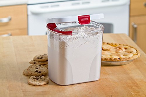 Prep Solutions by Progressive Flour Keeper with Built in Leveler, 3.8 Quart Capacity