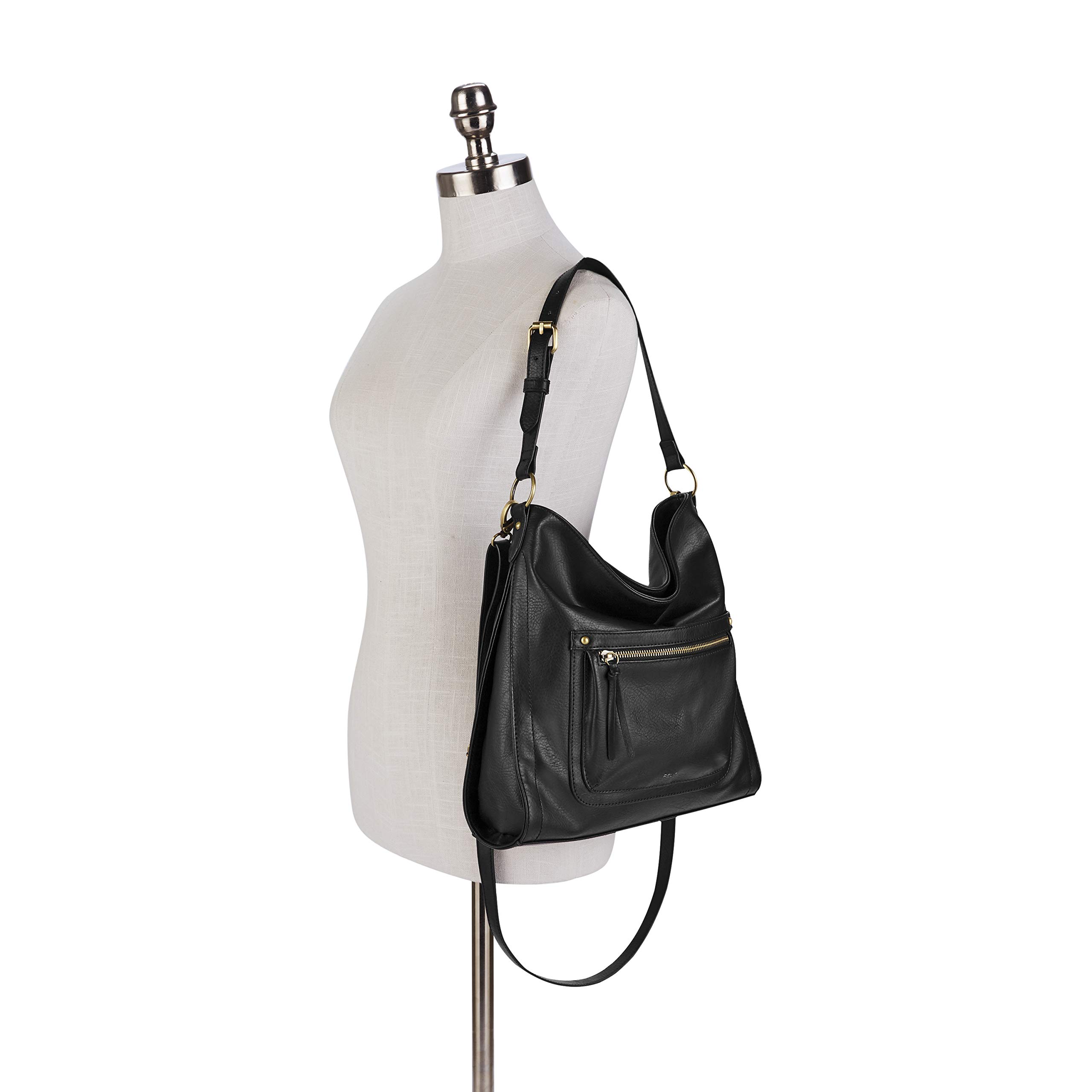 RELIC by Fossil Women's Tinsley Convertible Crossbody Handbag, Color: Black Model: (RLH9009001)