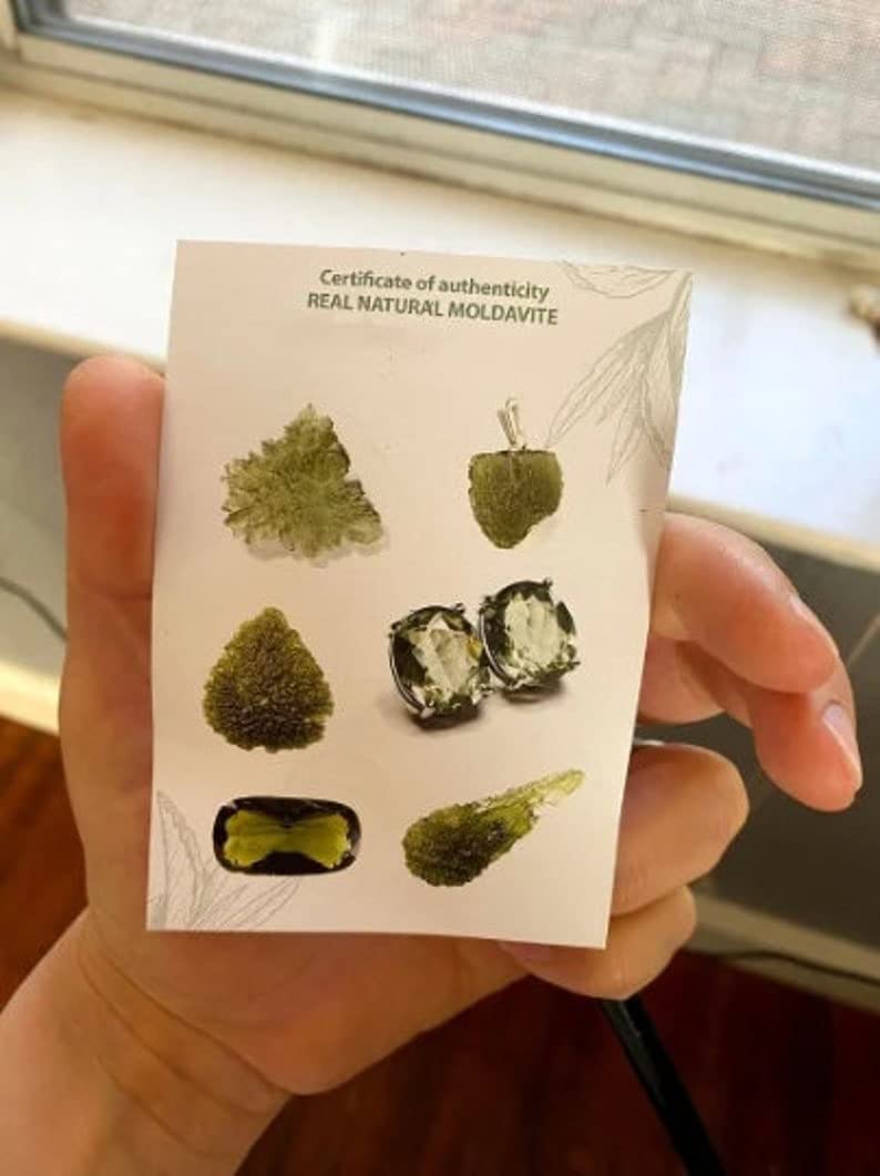 Czech Moldavite raw, Herkimer Diamond 925 Solid Sterling Silver Handmade Pendant