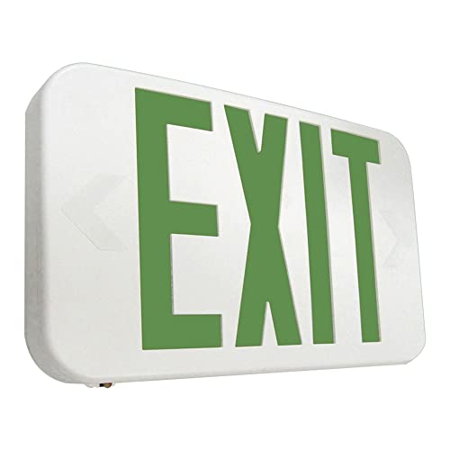 Sure-Lites APX7G Single/Double Face Exit Light, 120/277 V, 0.07 A, Led, Green