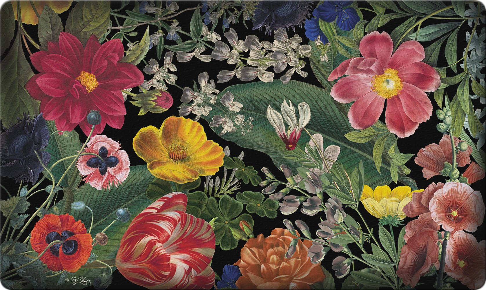 Toland Home Garden 800432 Traditional Flowers Summer Door Mat 18x30 Inch Flower Outdoor Doormat for Entryway Indoor Entrance