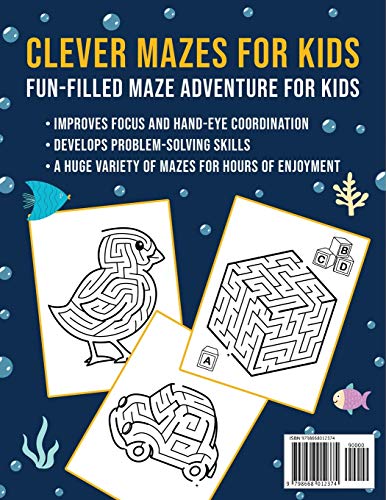 Mazes for Kids: Maze Activity Book for Ages 4 β 8