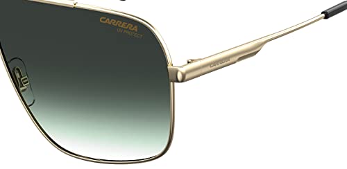 Carrera Carrera 1018/S 2M2 Gold Metal Aviator Sunglasses Green Gradient Lens, 63-11-145
