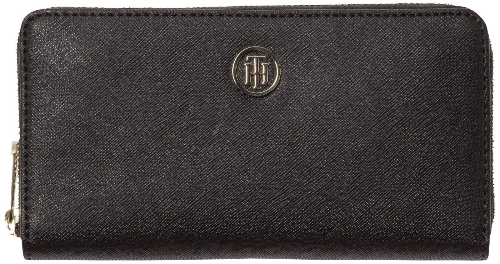 Tommy Hilfiger Womens Honey Large Za Wallet Wallet Black (Black)